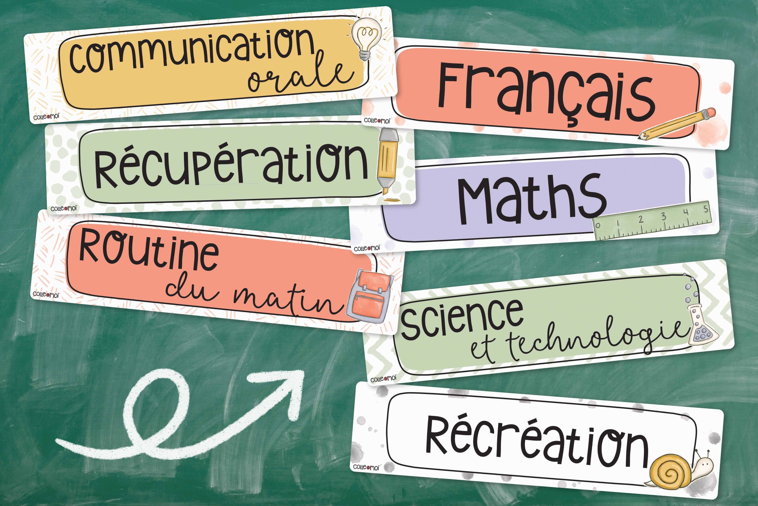 Outil pour les profs: Le menu du jour - Colle à moi